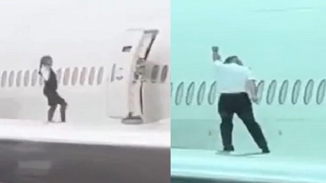Video of cabin crew dancing on airplane goes viral