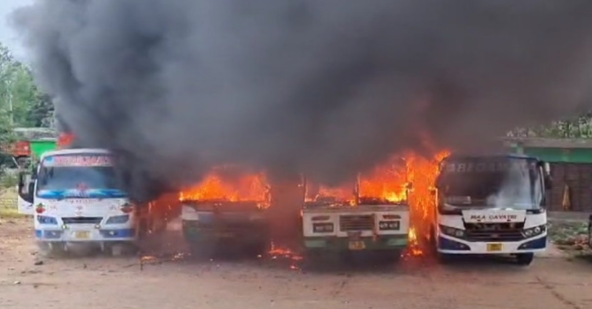 4 buses catch fire in Rayagada of Odisha, details here