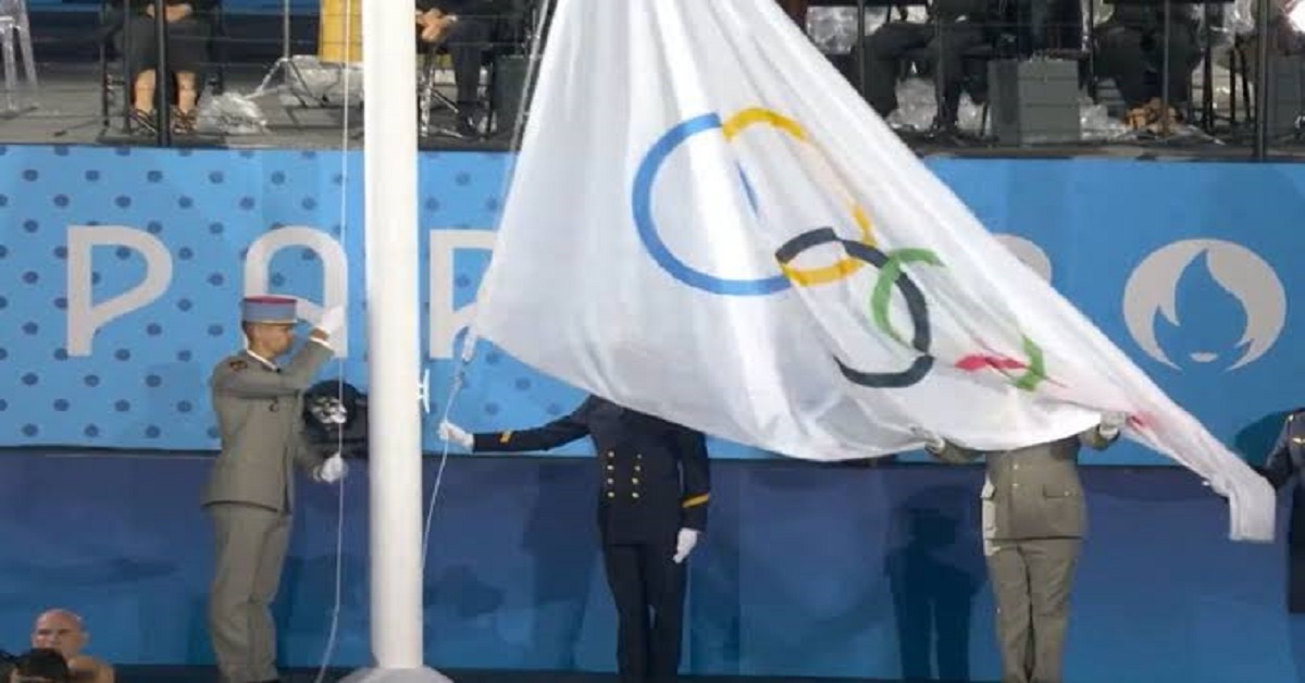 Flag raised upside down during Paris Olympics 2024 opening ceremony, Watch
