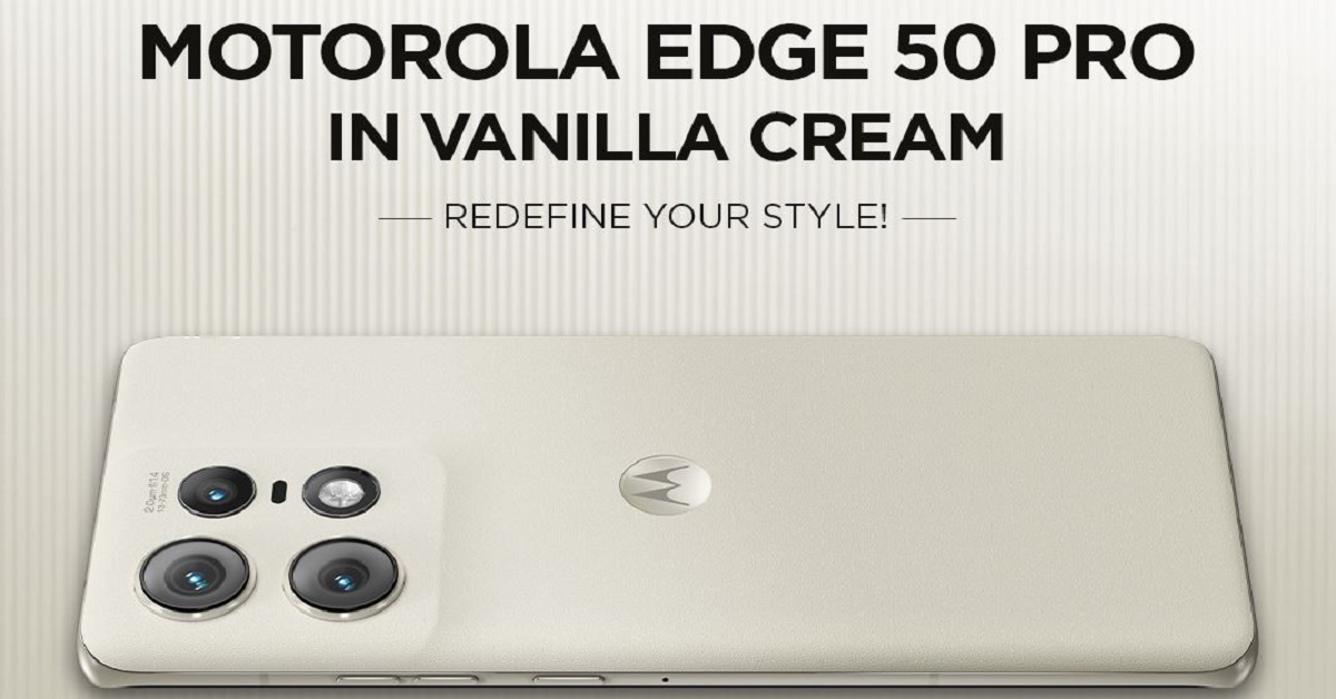 Motorola Edge 50 Pro now gets a vanilla cream colour variant