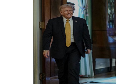 Trump signals "PERFECT" health after medical checkup