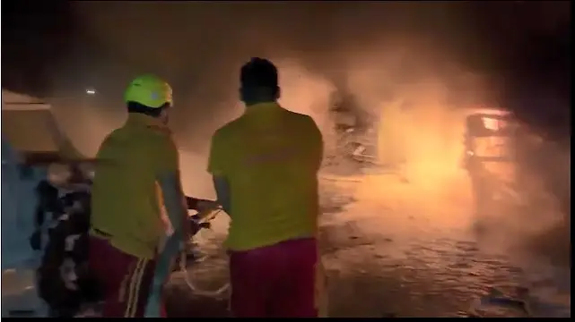 Truck, pickup van catch fire after collision in Kalahandi; youth killed