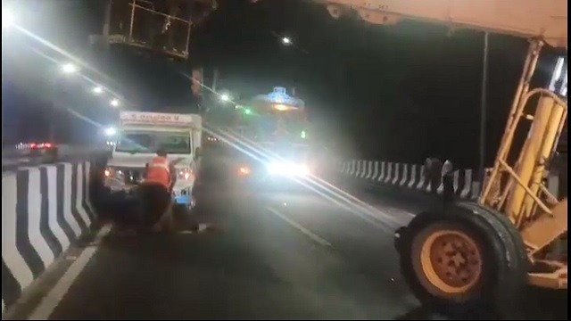Two critical in late-night series accident on Khandagiri flyover