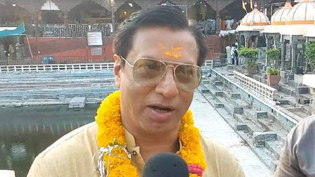 Madhur Bhandarkar after Mahakaleshwar darshan in Ujjain