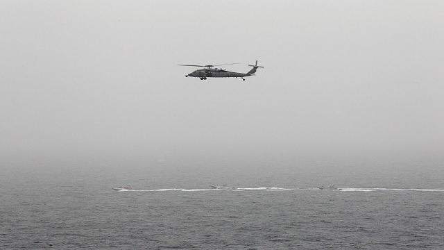 US crew reported rescued after helicopter goes down