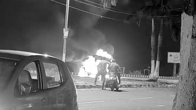 Ambulance carrying patient goes up in flames in Cuttack