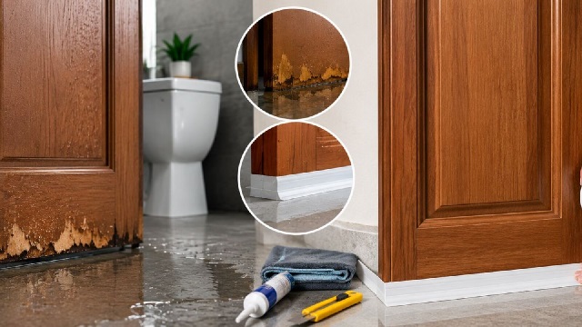 How to Protect Terrace and Bathroom Doors from Water Damage