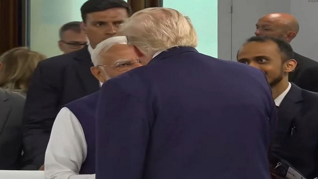 PM Modi & Trump Hold Brief Interaction After G7 Family Photo